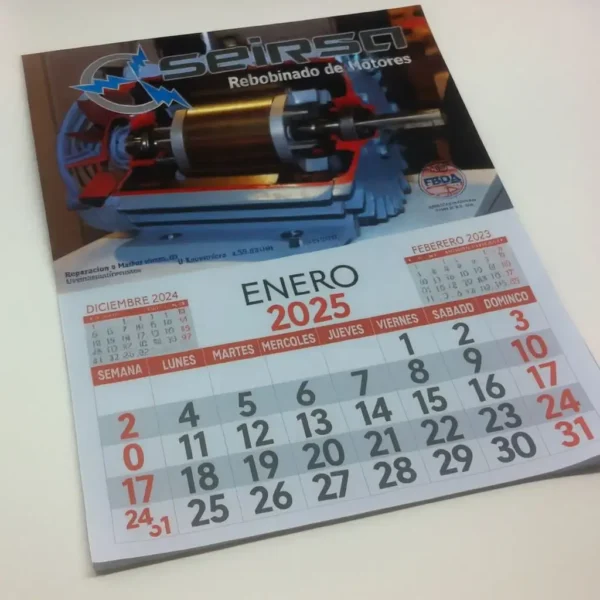 Calendarios con Faldilla Personalizados para Empresa 🗓️ | CR 🇨🇷